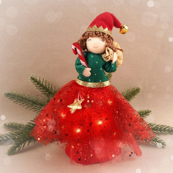Christmas Tree Topper CGB Giftware | Christmas Light Up Angel Tree ...
