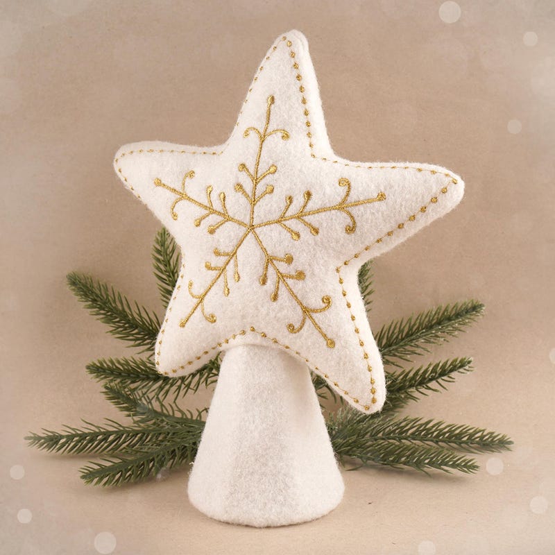 Knitted Tree Topper - Etsy UK