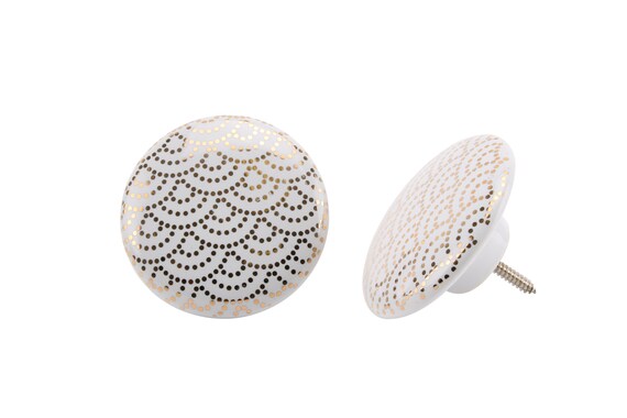 Set of 2 Gold Scallop Large Drawer Pulls Cabinet Pull - Etsy