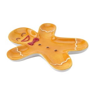 Christmas Gingerbread Man Trinket Dish - Etsy