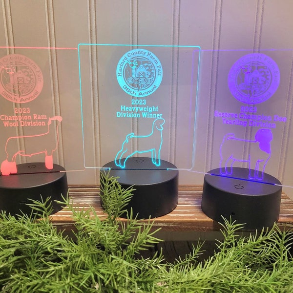 Full Color Wood Ear Tag Ag Awards - Etsy