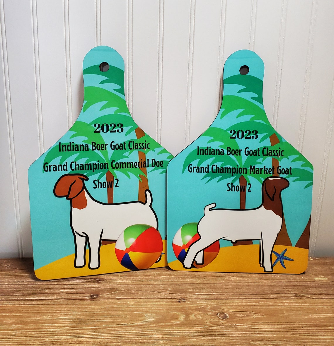 Full Color Wood Ear Tag Ag Awards - Etsy