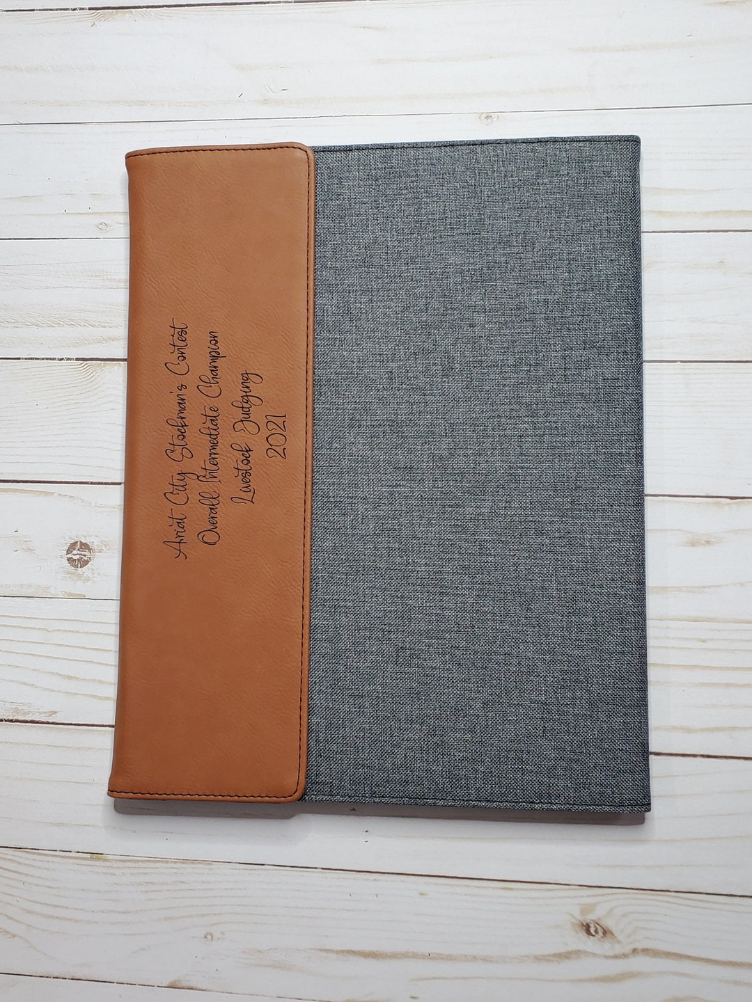 Custom Engraved Faux Leather Padfolios - Etsy