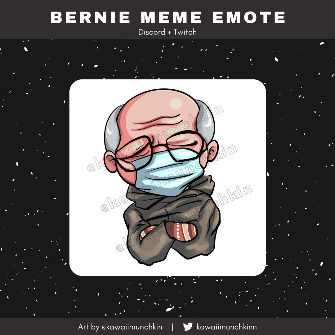 Bernie Sanders Mittens Twitch Emote - Etsy
