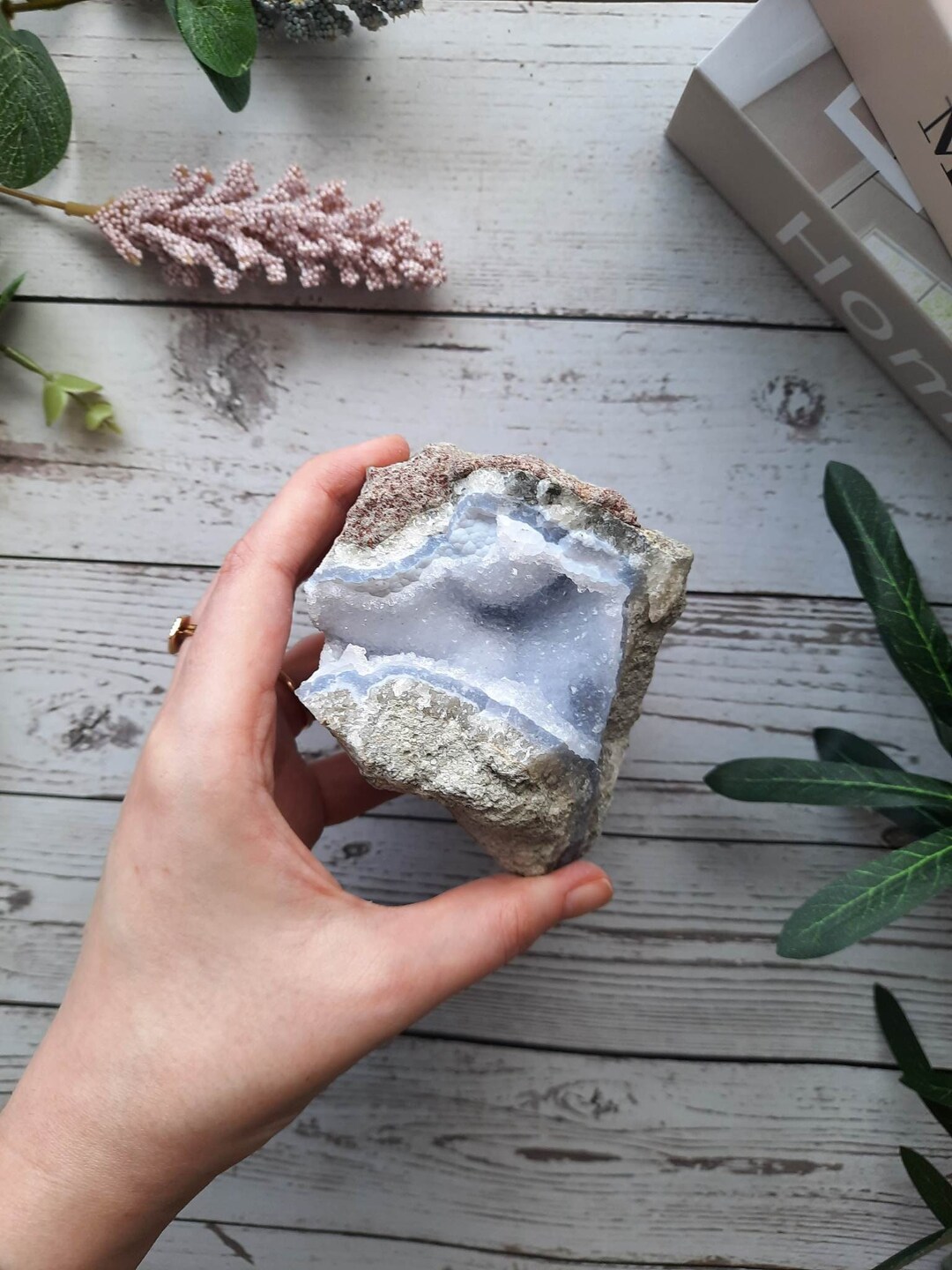 Blue Lace Agate Geode High Grade Druzy Blue Lace Agate Blue Chalcedony ...