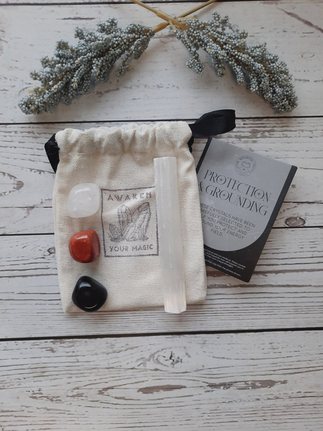 Feel Protected & Grounded Crystal Kit Crystal Set Crystals for ...