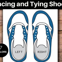 Tying Shoes Activity, Shoe Lacing Cards, Shoe Tying Practice, Kids Life ...