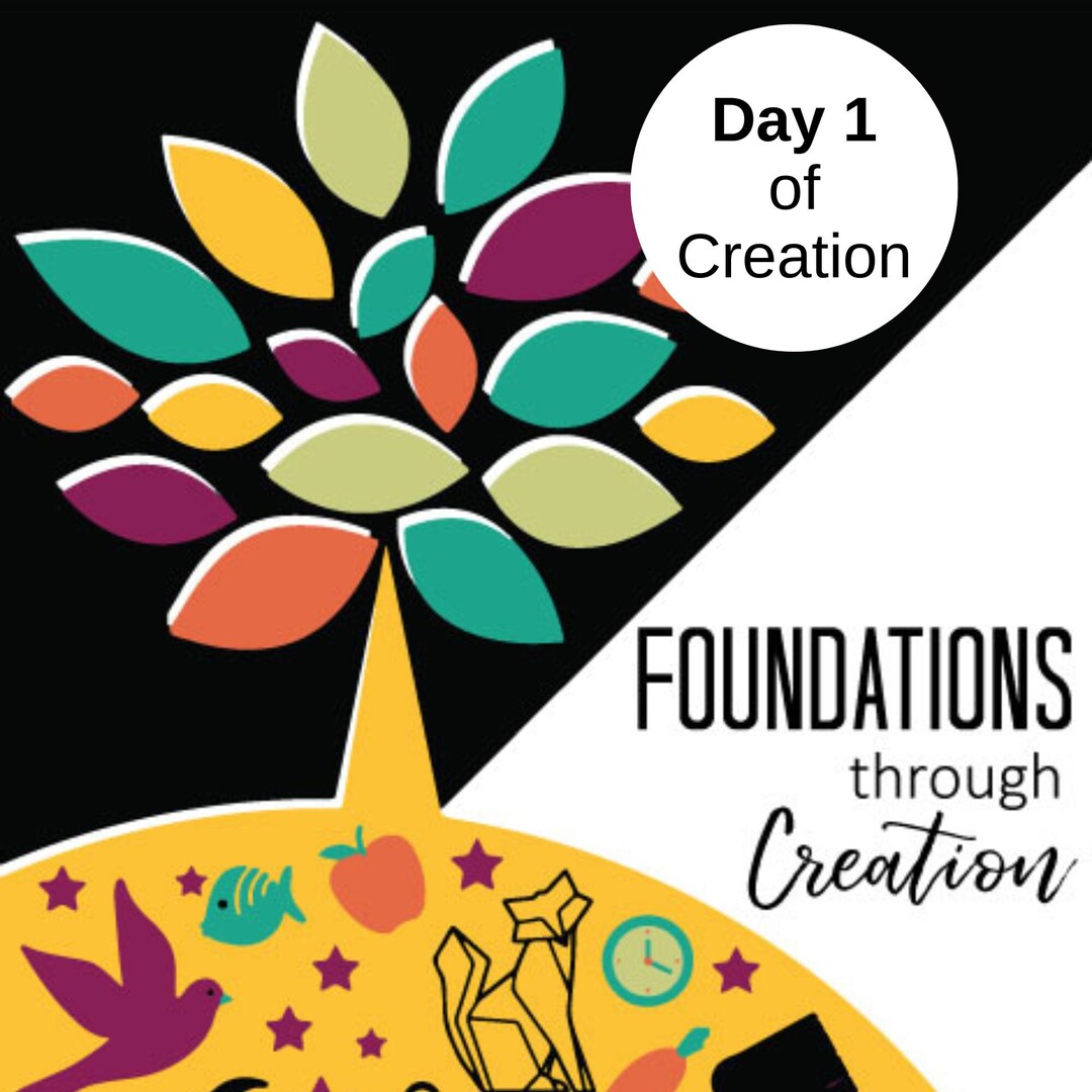 Preschool Curriculum, Homeschool Preschool, Day 1 of Creation, Bible ...