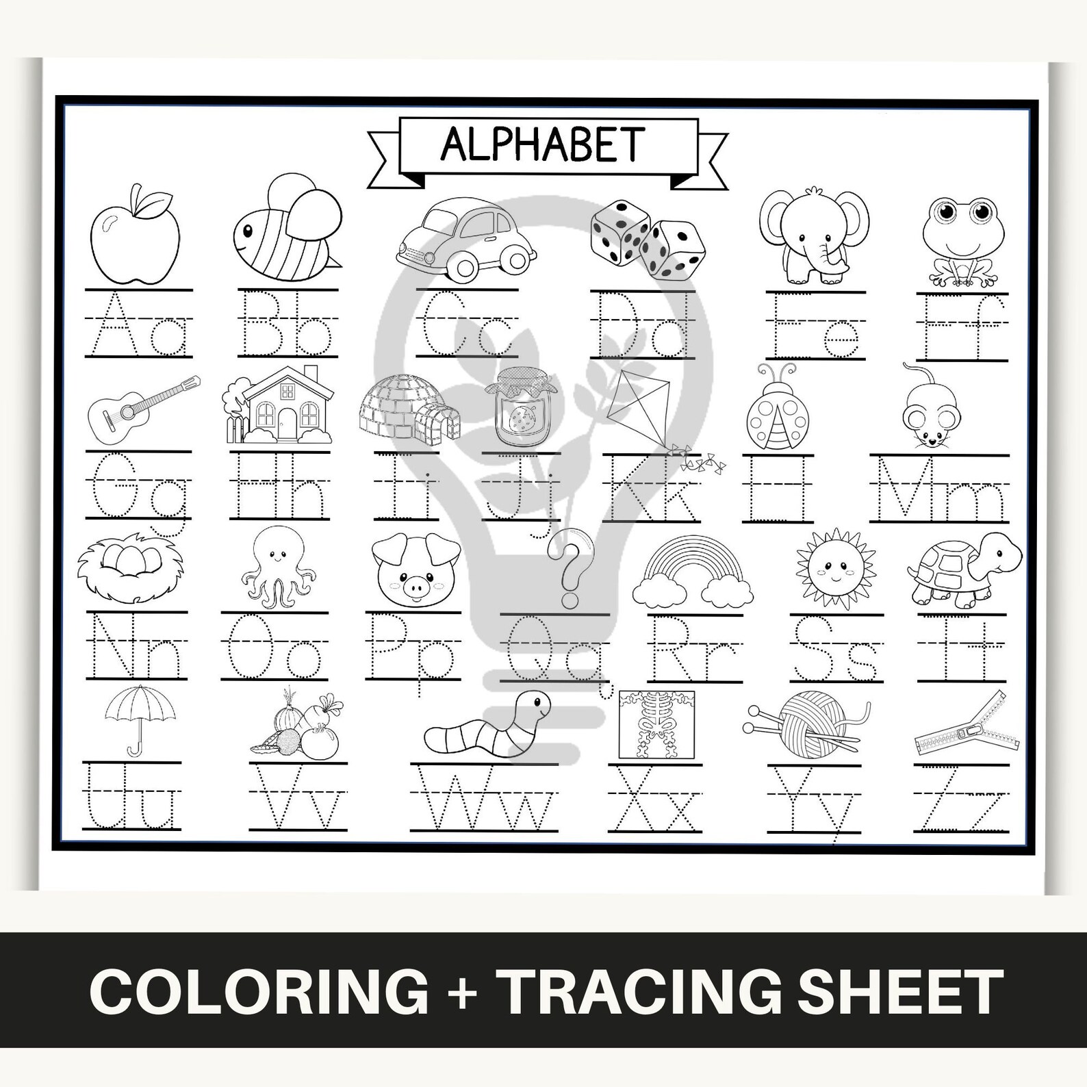 Alphabet Printable Alphabet Chart Beginning Sounds Alphabet Coloring