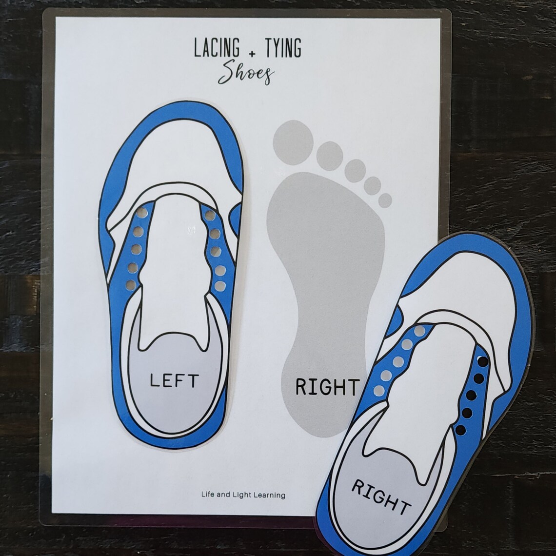 Tying Shoes Activity, Shoe Lacing Cards, Shoe Tying Practice, Kids Life ...