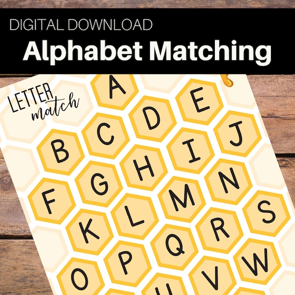 Honey Bee Alphabet - Etsy