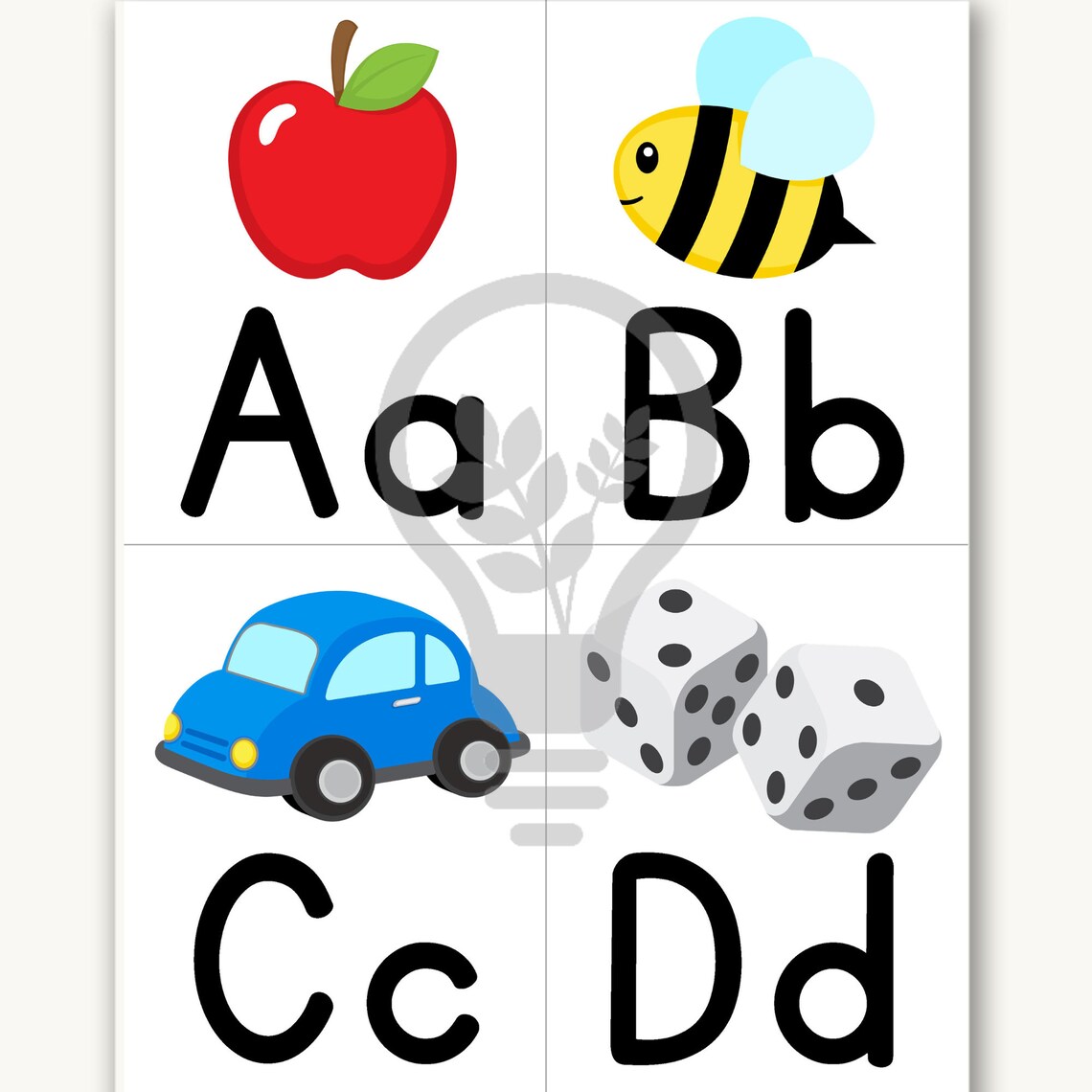 Alphabet Flashcards, Preschool Flashcards, Alphabet Coloring Pages, ABC ...