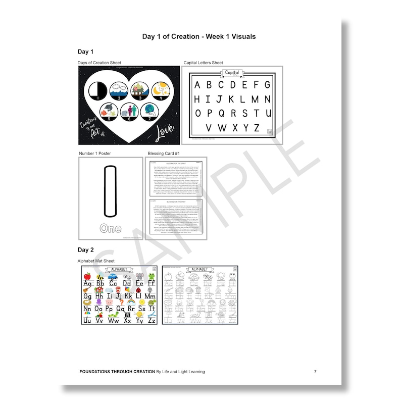 Preschool Curriculum, Homeschool Preschool, Day 1 of Creation, Bible ...