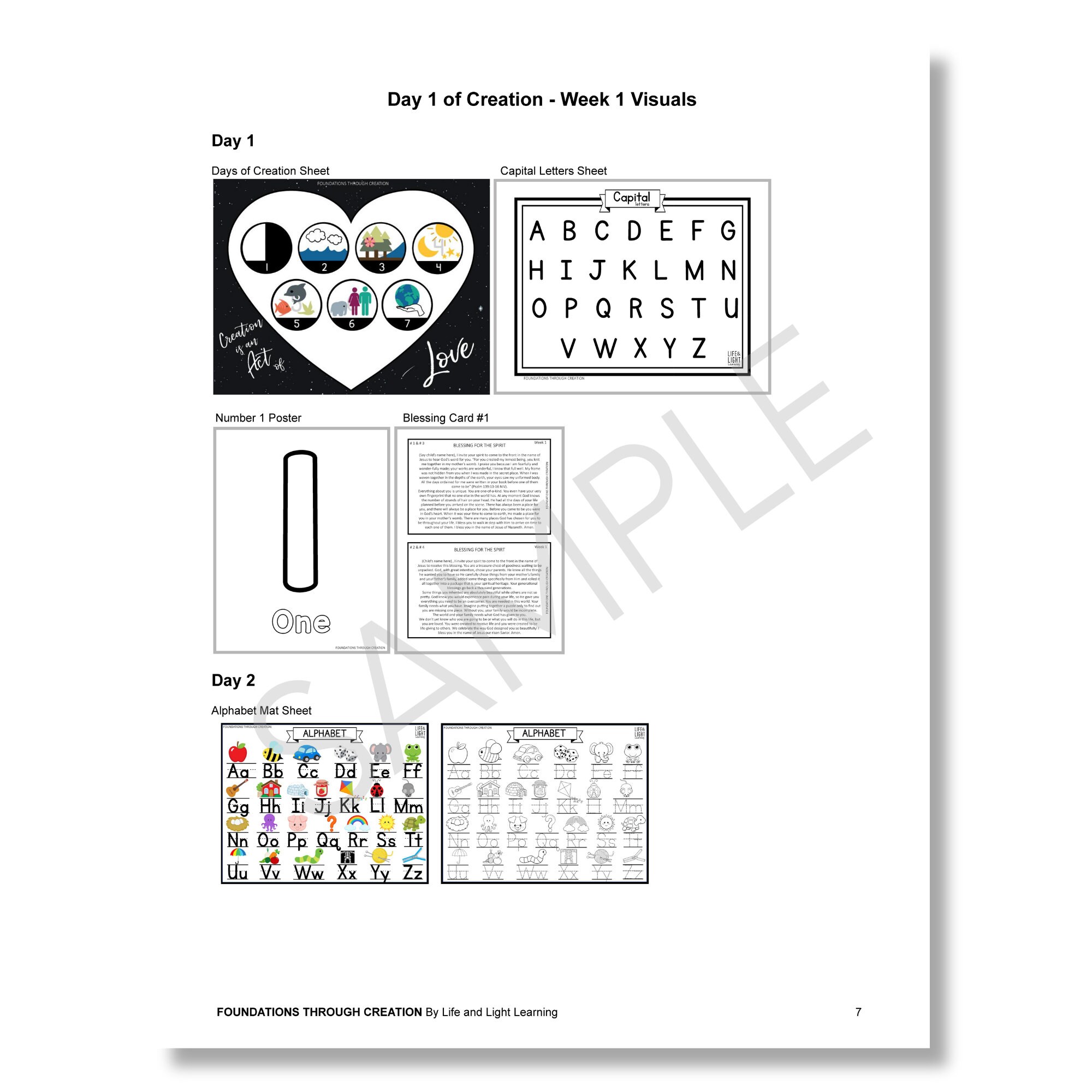 Preschool Curriculum, Homeschool Preschool, Day 1 of Creation, Bible ...