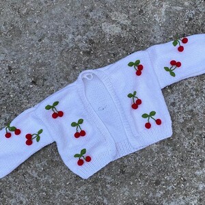 Cherry Cardigan for Women,cherry Cardigan,fruit Patterned Cherry Shaped ...