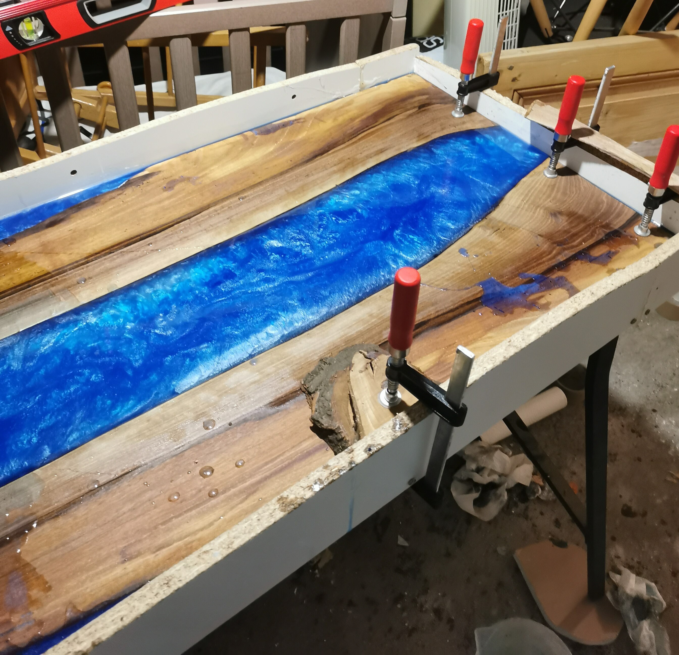 River Table Resin Epoxy Blue - Etsy
