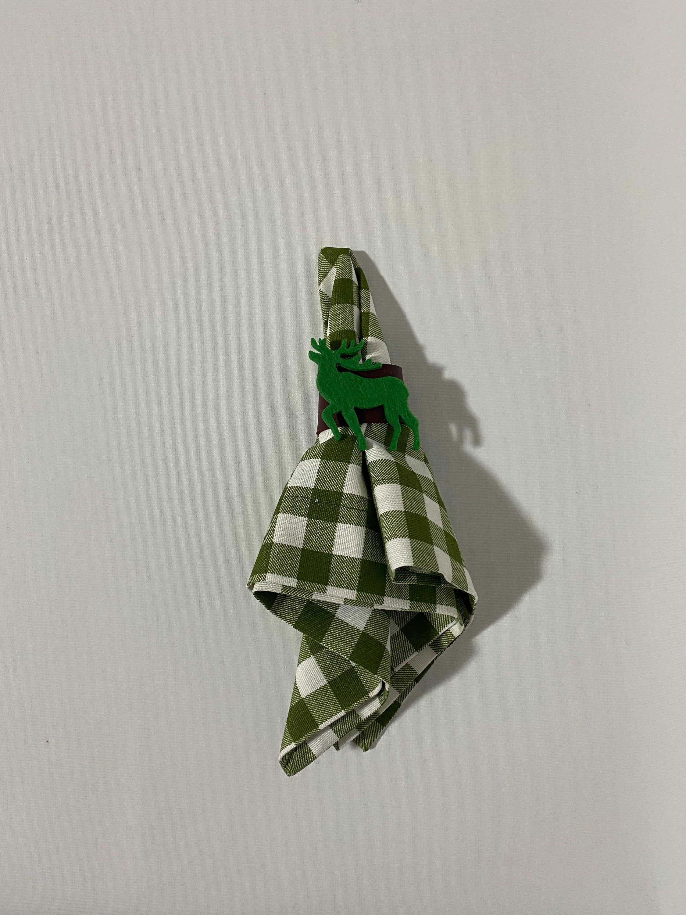 Green and White Check Napkin Set of 4 - 6 - 8 - 10, Buffalo Napkin ...
