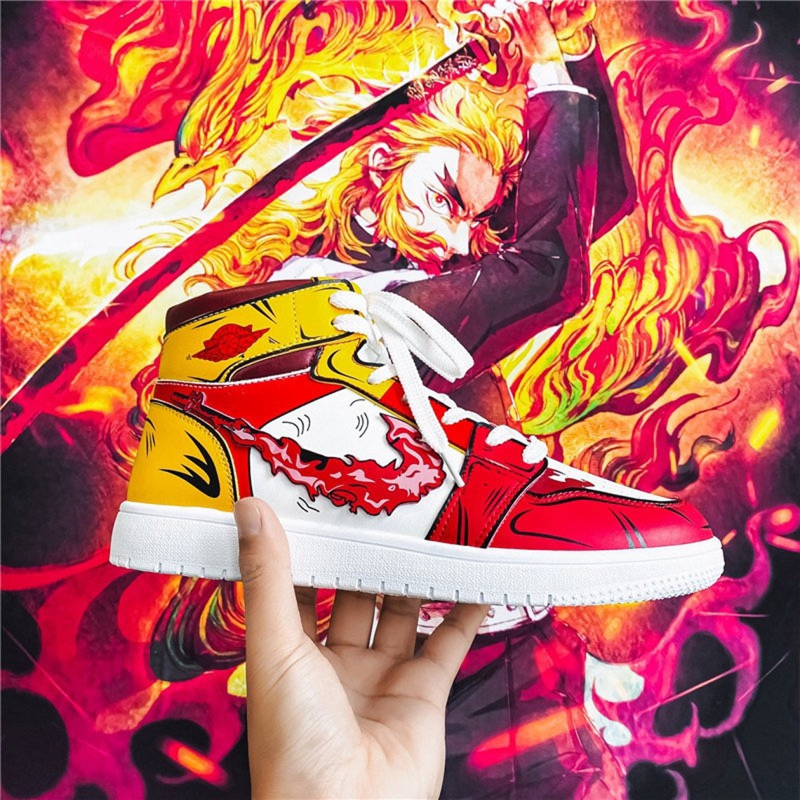 Japan Anime Mens Casual Anime Sneakers Custom Anime Shoes | Etsy