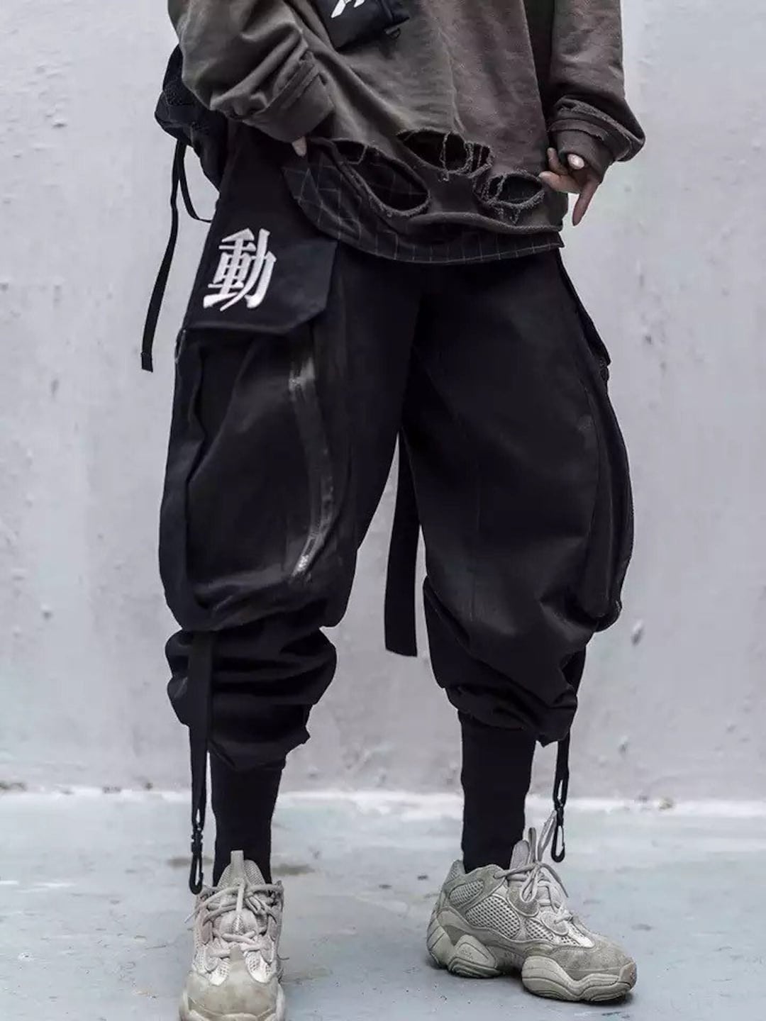 Japanese Techwear Cargo Pants Streetwear Baggy Pants Cyberpunk Jogger ...