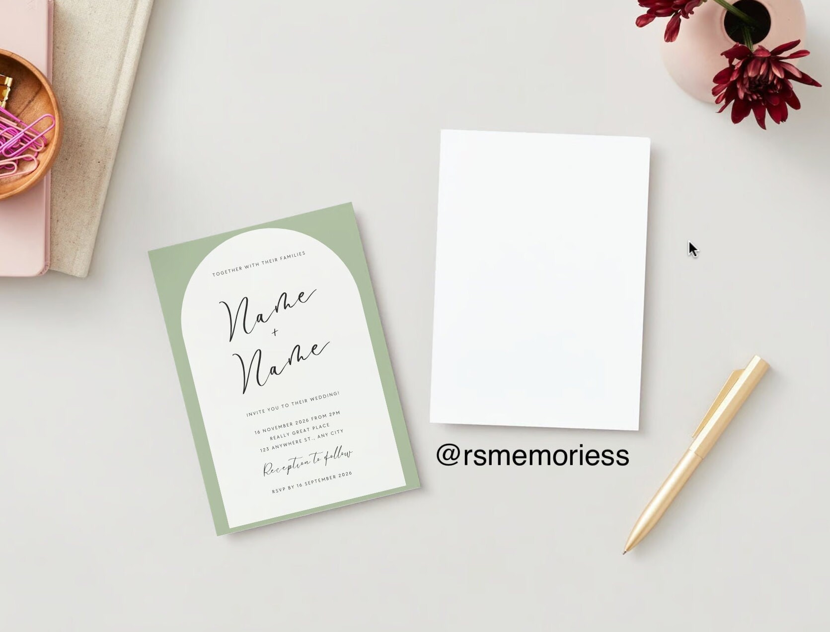 Editable Custom Wedding Invite| Digital Wedding Invitation Template ...