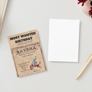 Bad Bunny Most Wanted Birthday Invitation | Birthday Invitation | Bad ...