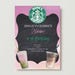Starbucks Custom Birthday Invitation | Birthday Invitation | Starbucks ...
