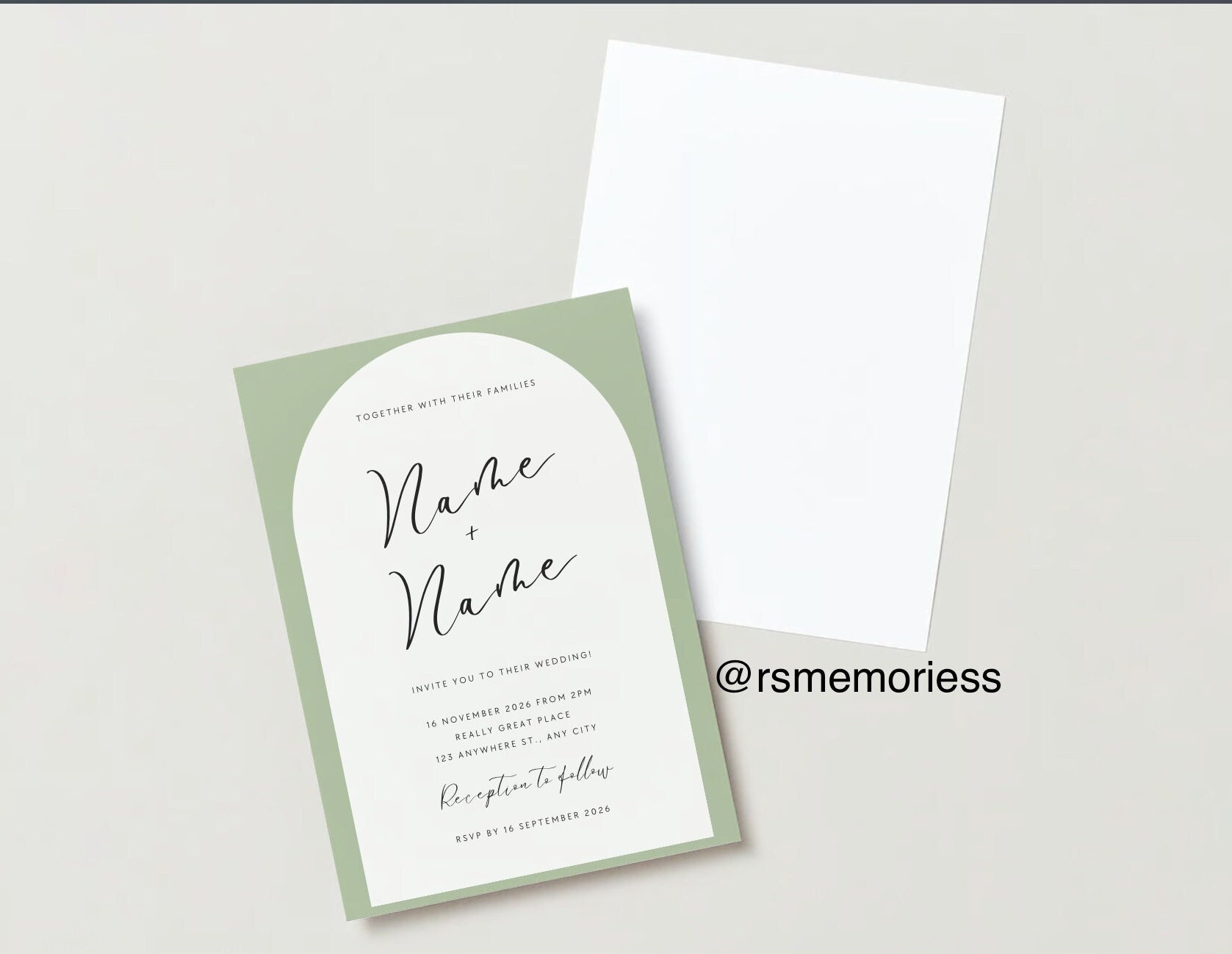 Editable Custom Wedding Invite| Digital Wedding Invitation Template ...