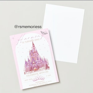 Princess Birthday Invitation | Castle Birthday Invitation | Birthday ...