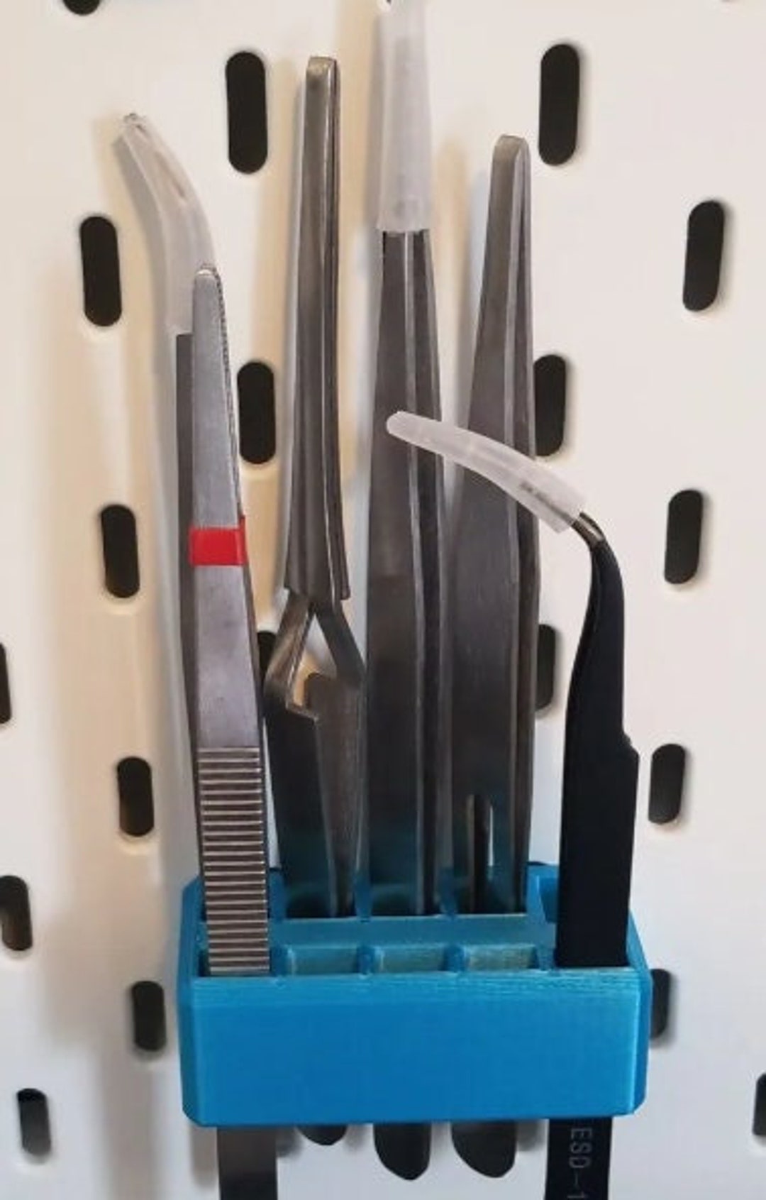 IKEA SKÅDIS Pegboard Tweezer Holder Precision Tool Organizer Beauty ...