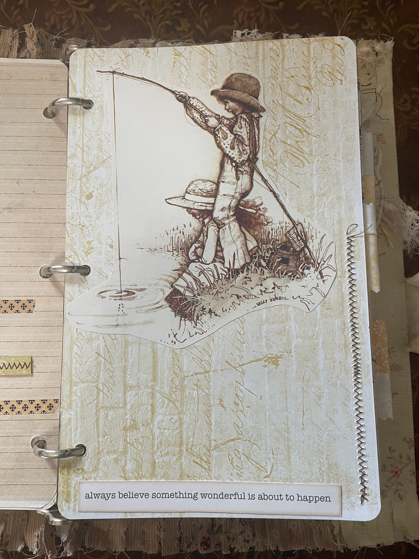 Vintage Holly Hobby Junk Journal, Handmade Journal, Binder Journal ...