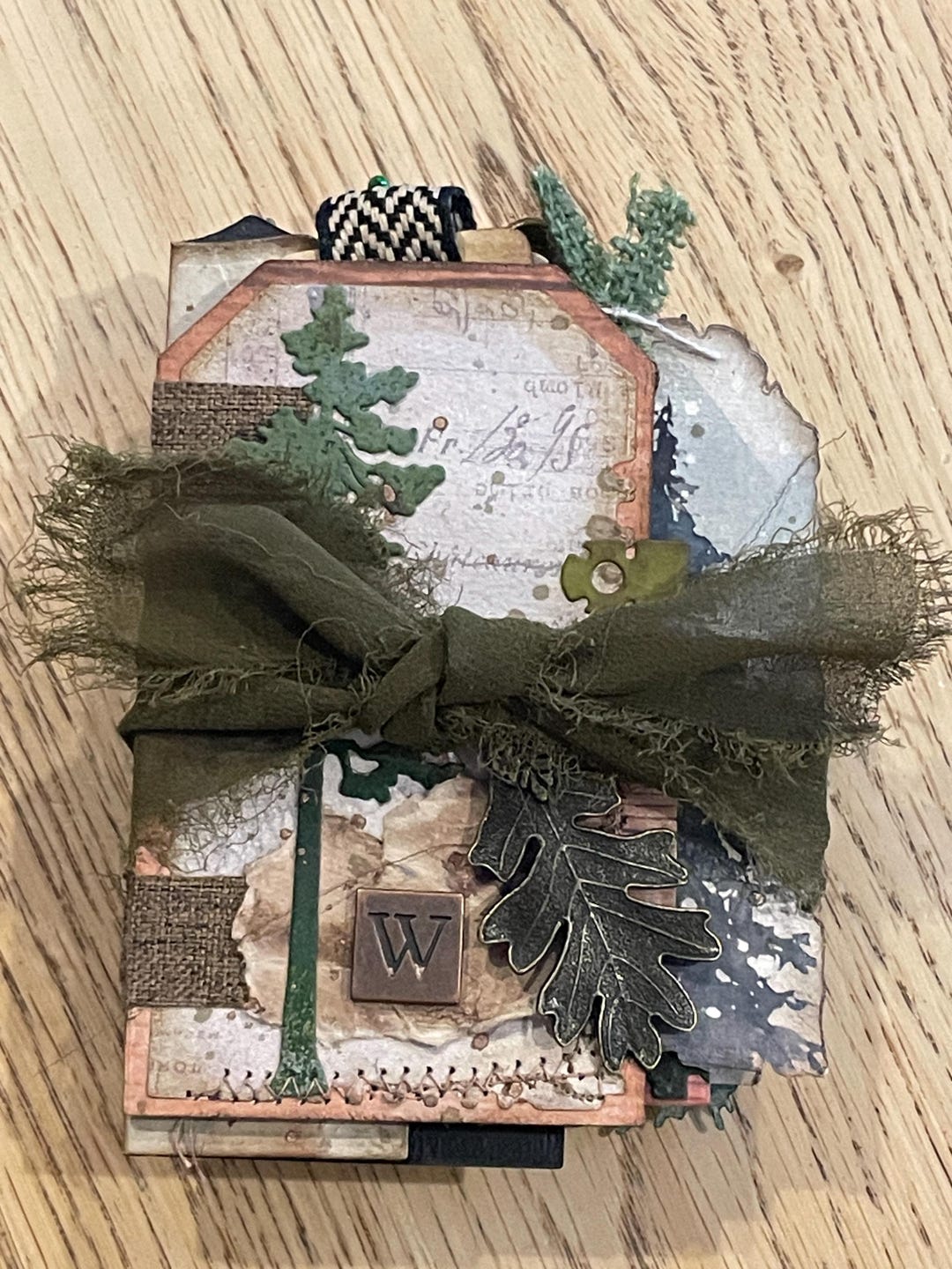 Miniature Rustic Tree Pocket Journal, Handmade Journal, Diary - Etsy