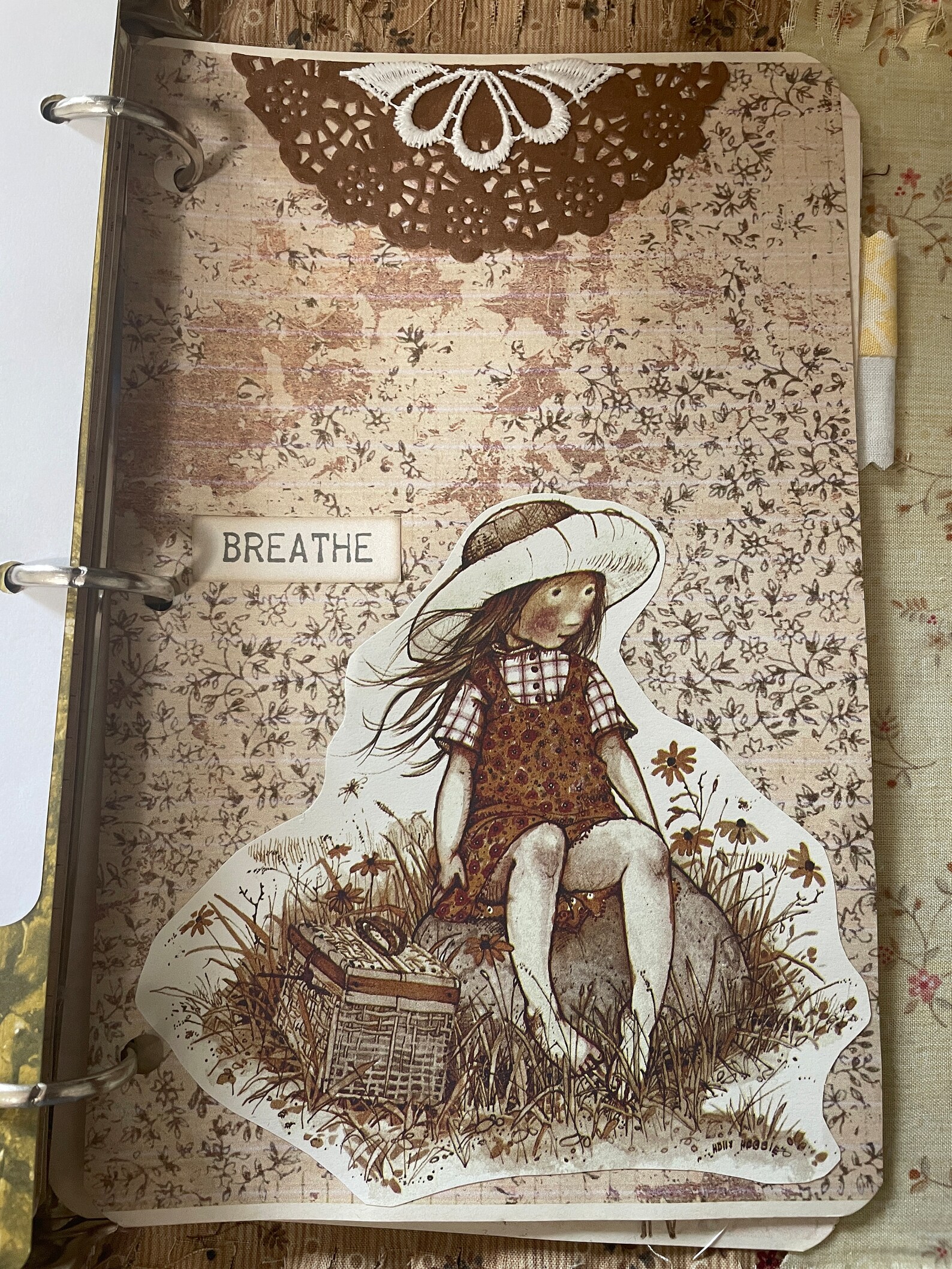 Vintage Holly Hobby Junk Journal, Handmade Journal, Binder Journal ...