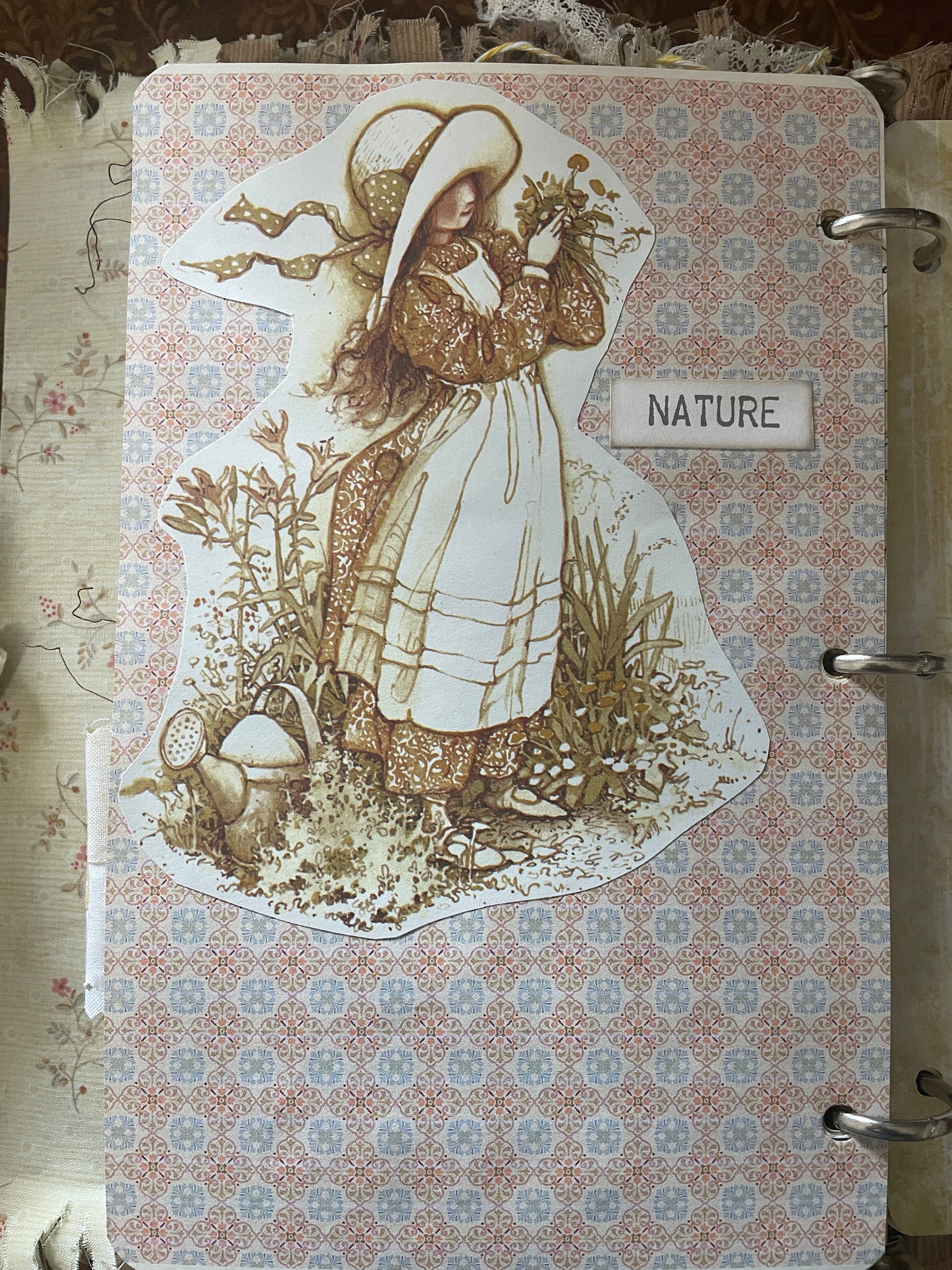 Vintage Holly Hobby Junk Journal, Handmade Journal, Binder Journal ...