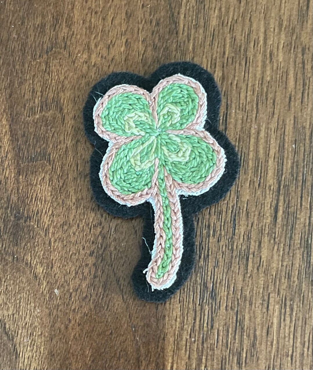 Chain Stitch Four Leaf Clover Patch - Etsy