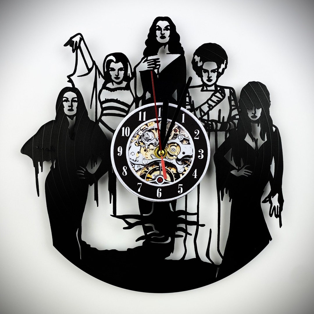 Scream Queens Inspired Vinyl Clock, Classic Horror Movie Lover Gift ...