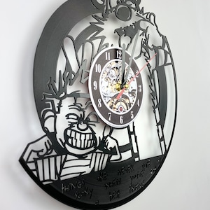 Vinyl Record Clock Inspired by Bill Watterson Comic Strips - Unique ...