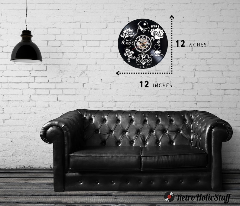 Final Fantasy Vinyl Record Wall Clock - Gamer Decor & Twitch Emotes ...