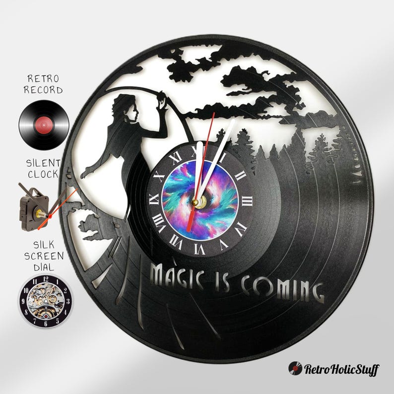 Evil Queen Vinyl Record Clock - Once Upon A Time Inspired Wall Art - Etsy