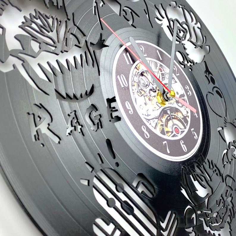 Final Fantasy Vinyl Record Wall Clock - Gamer Decor & Twitch Emotes ...