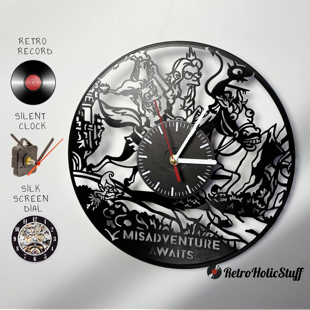 Misadventure Awaits, Vinyl Record Clock, Luci Bean Elfo Disenchanted ...