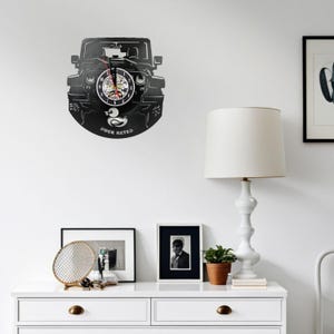 Vintage American Off-road Vinyl Record Clock - Perfect Man Cave Wall ...