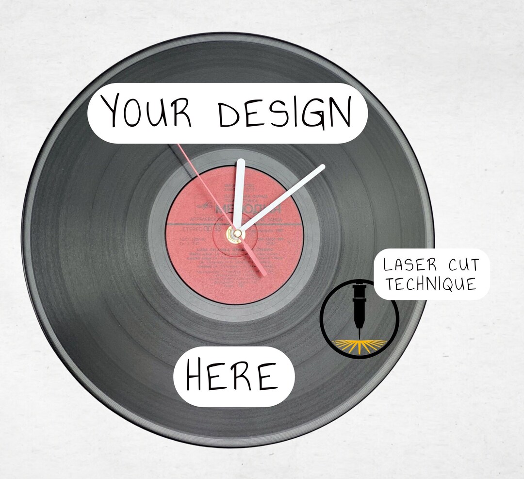 Personalized Clock, Vinyl Record Clock, Unique Wall Clock, Gift Wall ...