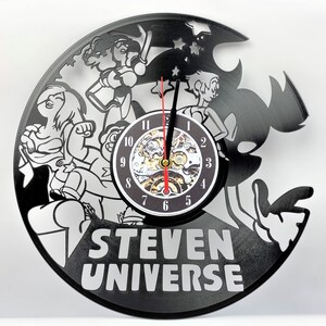 Steven Univers Crystal Gems: Pearl, Garnet, Amethyst Vinyl Record Clock ...