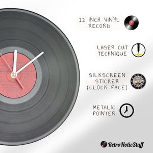 Vinyl Record Clock Inspired by Bill Watterson Comic Strips - Unique ...