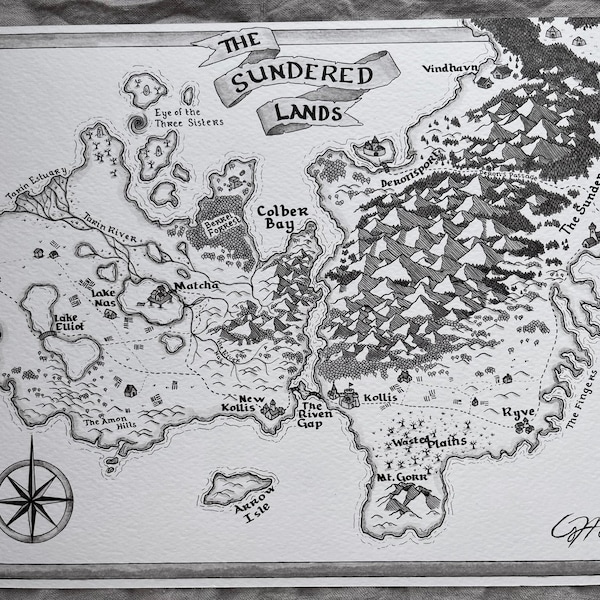 Fantasy Map Commission - Etsy