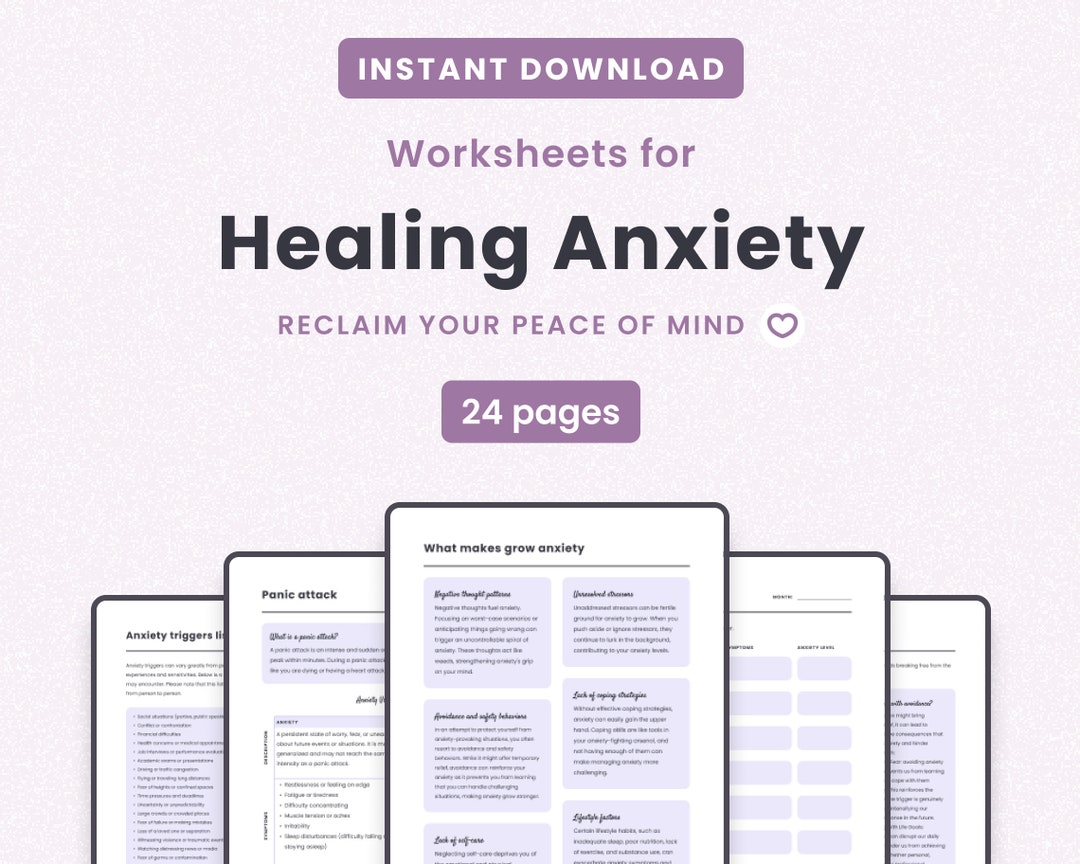 Anxiety Relief Workbook, Guide Towards Stress Relief, Calmness & Mental ...