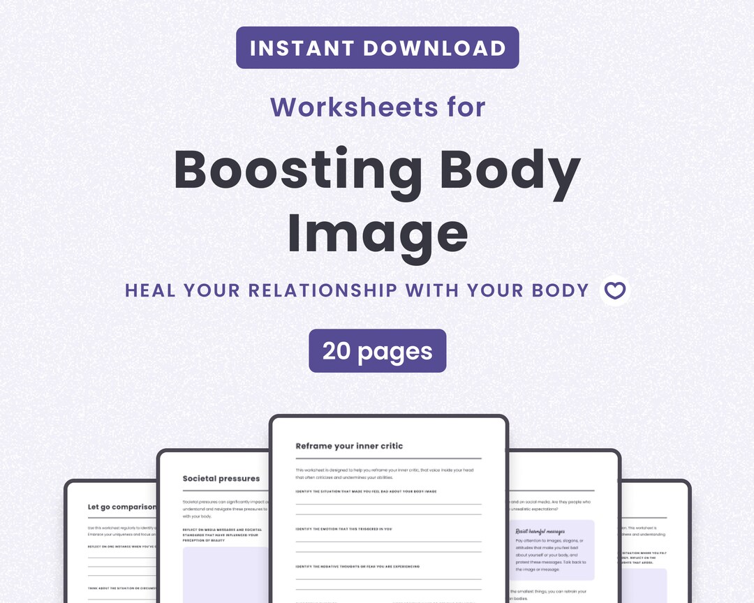 Empower Body Image Workbook, Your Guide to Boost Self-love, Self ...