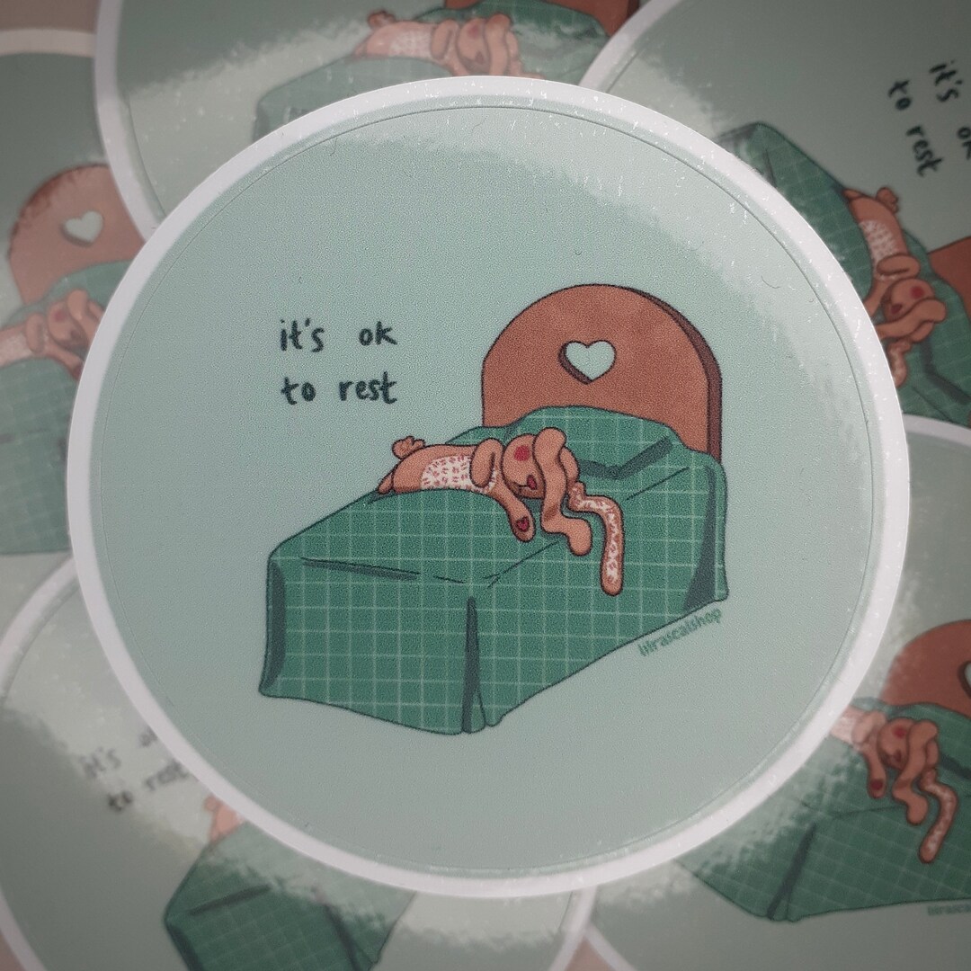 It's Ok to Rest Sticker - Bullet Journal, Laptop, Water Bottle Decal ...