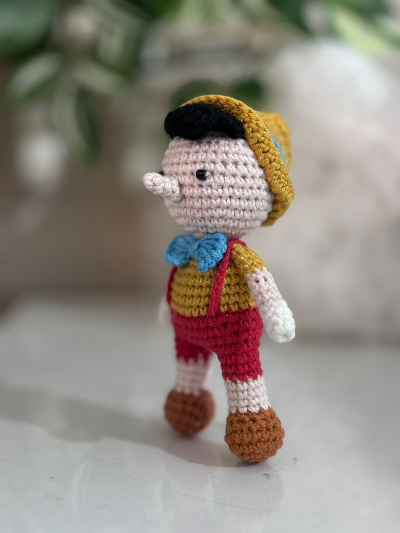 Pinocchio Amigurumi Crochet Pattern – Handmade Plush Toy – Beginner ...