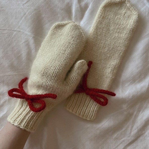 Red Mittens - Etsy